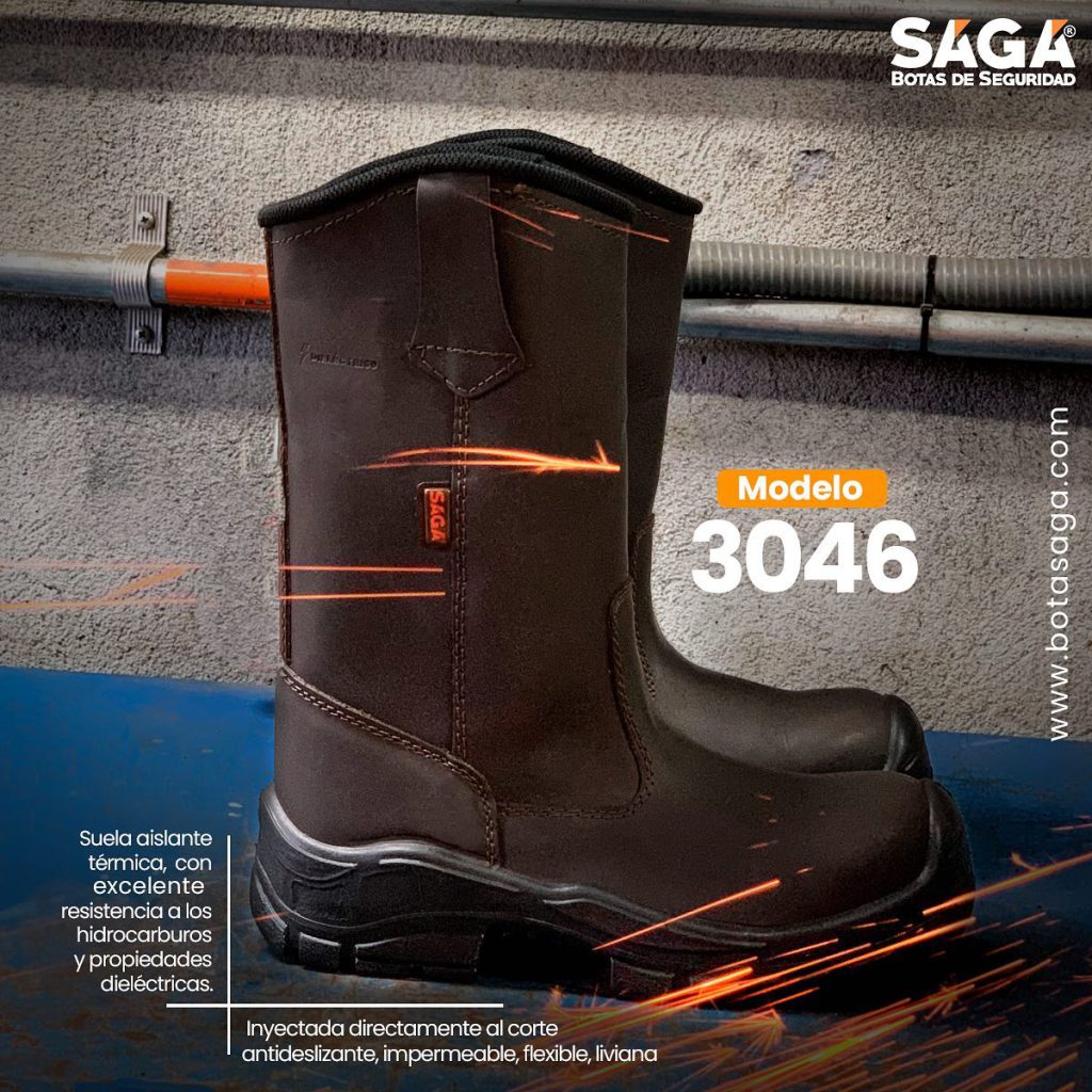 BOTA DE SEGURIDAD SAGA PARA SOLDADOR MOD. 3046 – Comercial JCC